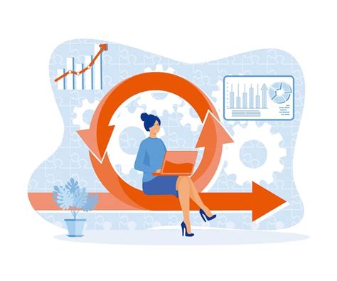 Premium Vector Agile Project Management Abstract Agile Approach Software Development Company