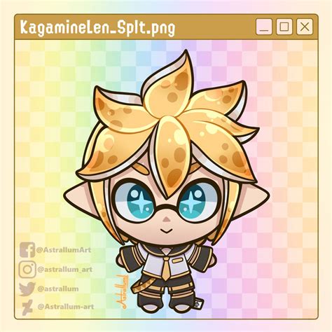 Kagamine Len Splatoon By Astrallum Art On Deviantart
