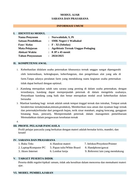 Modul Ajar Bk1 Pdf