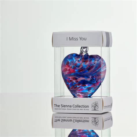 Sentiment Hearts Sienna Glass
