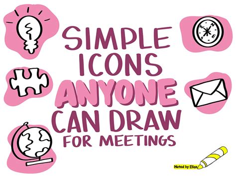 Simple Icons Anyone Can Draw For Meetings