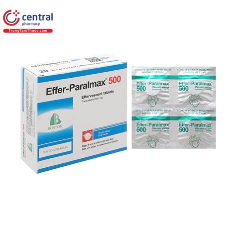 [chÍnh HÃng] Thuốc Effer Paralmax 500 Là Thuốc Gì Tác Dụng