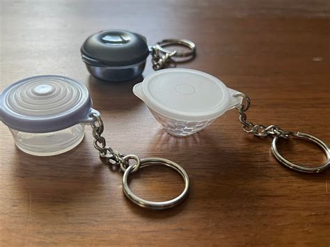 Miniature Tupperware Keychain Etsy