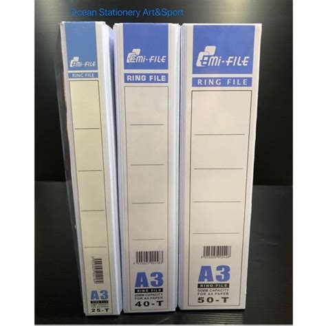 Emi File Ring File A3 File Lazada