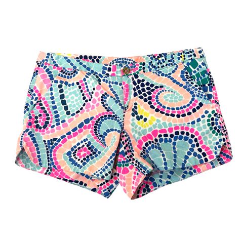 Lilly Pulitzer Shorts Lilly Pulitzer Multi Tile Wave Adie Shorts 4