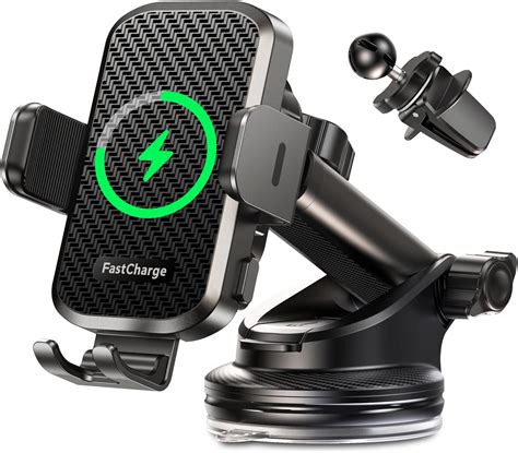 Chgeek Wireless Car Charger With Phone Holder Mount 15w