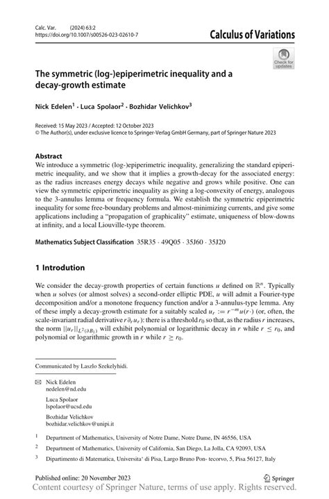 The Symmetric Log Epiperimetric Inequality And A Decay Growth
