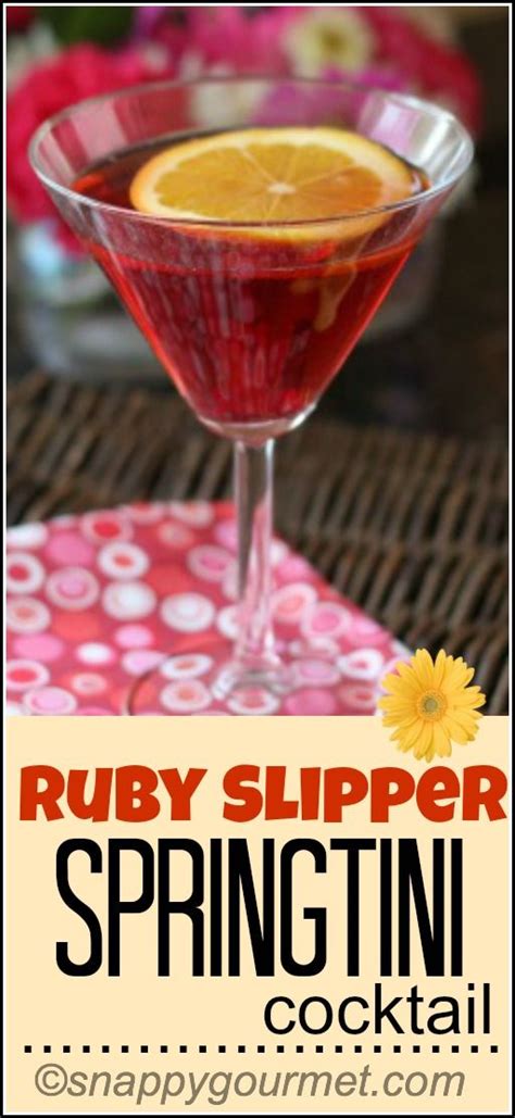Ruby Slipper Springtini Cocktail Recipe