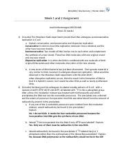 Week 1 And 2 Assignmentt Docx BIOL2080 Biochemistry Winter 2022