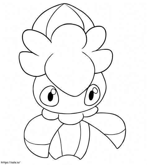 Fomantis Pokemon 2 Coloring Page