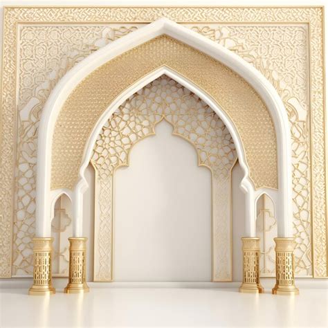 Premium Photo Photo 3d Mosque Element Islamic Style For Ramadan