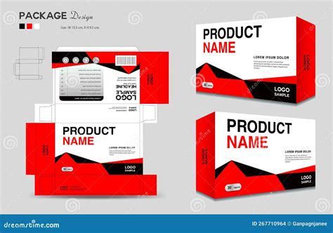 Cosmetic Box Design Medical Package Design Template Supplements Box Packaging Design Label