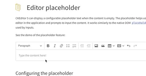 Docs Heading Placeholder Displays Incorrectly Issue Ckeditor Ckeditor Github