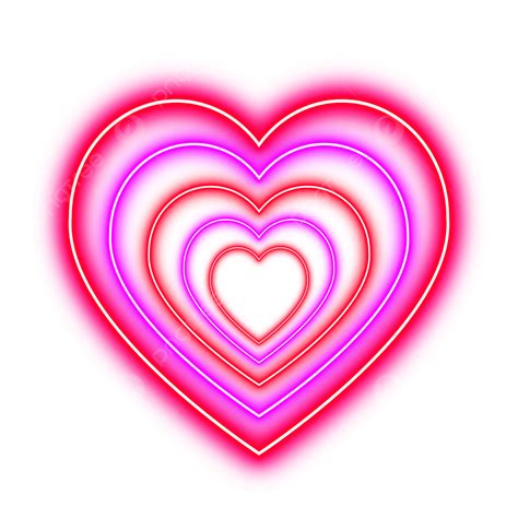 Amor Em Forma De Coração Neon Png Coração Neon Amor Neon Néon