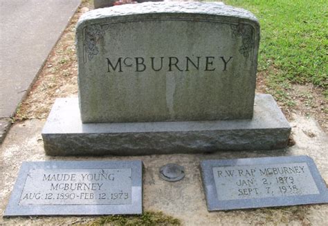 Raplee Watson Rap” Mcburney 1879 1938 Find A Grave Memorial