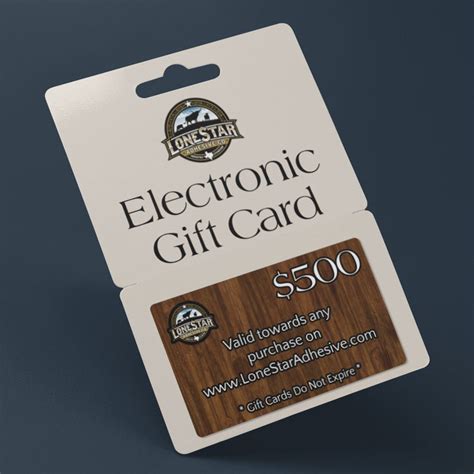 Lonestar Adhesive Electronic T Card Lone Star Adhesive