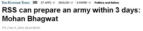 Fact Check Did Rss Chief Bhagwat Insult The Indian Army