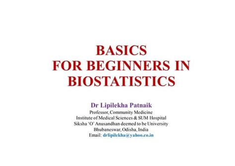 Biostatistics Lec 2 Variables And Scales Of Measurement Ppt