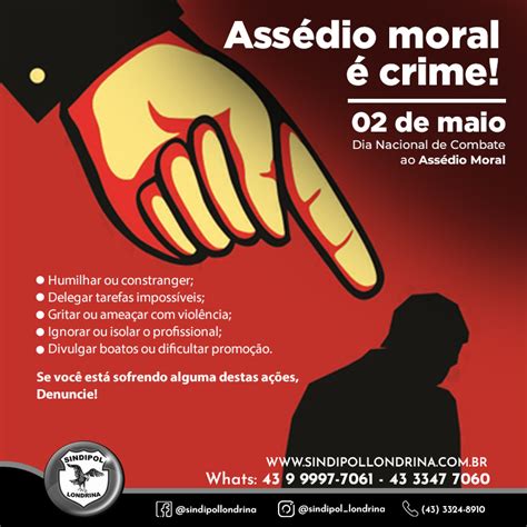 Dia Nacional Do Combate Ao Assédio Moral Sindipol Londrina