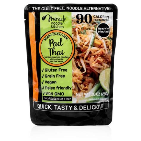 Konjac Shirataki Noodles With Authentic Pad Thai Sauce The Natural