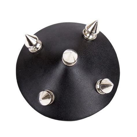 Sexy Pu Leather Nail Nipple Cover Female Breast Nipple Stickers Fetish