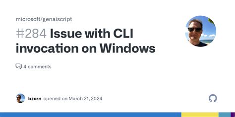 Issue With Cli Invocation On Windows · Issue 284 · Microsoft Genaiscript · Github