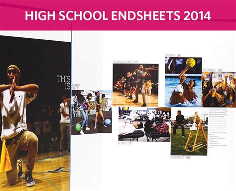 High School Endsheets 2014 Yearbook Discoveries