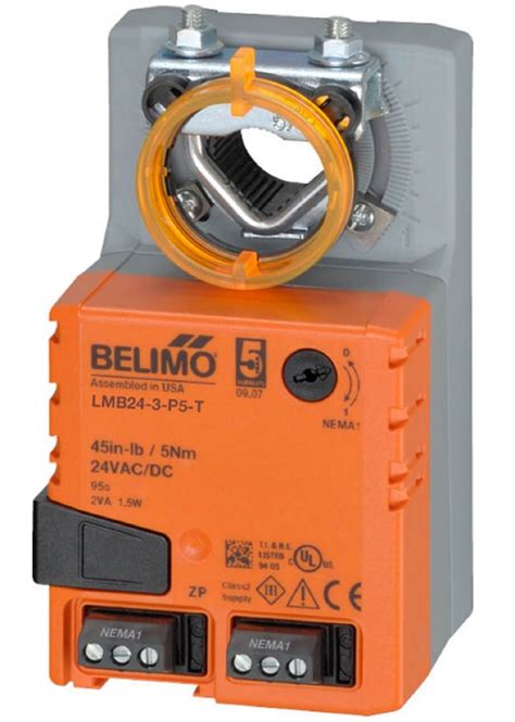 Belimo Lmb24 3 P5 T Actuator 45in Lb 5nm Non Fail Safe Floating Point