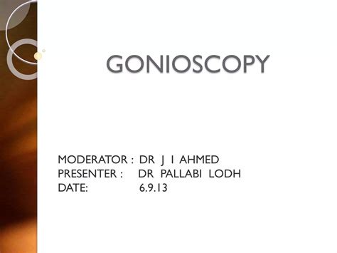 Gonioscopy Pptx