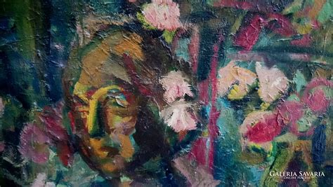 Barta Mária 60x80 Cm Olaj Vászon Szobros Csendélet Festmény Galéria