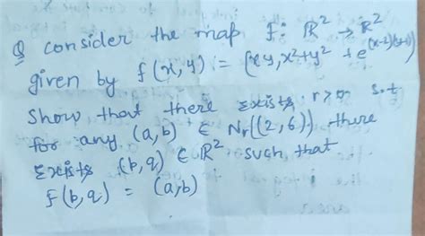 Solved Q Consider The Map F R R Given By Chegg