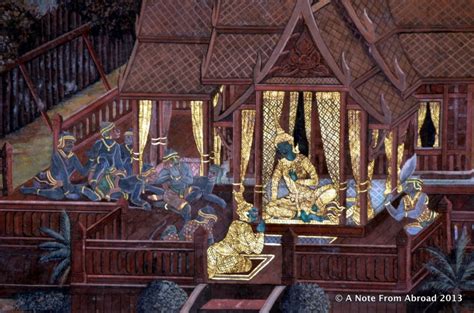Picture Of The Day ~ Bangkok Thailand ~ Mural In The Grand Palace A