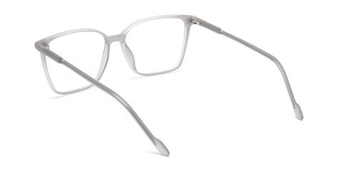 Rowell Rectangle Grey Glasses For Women Lensmart