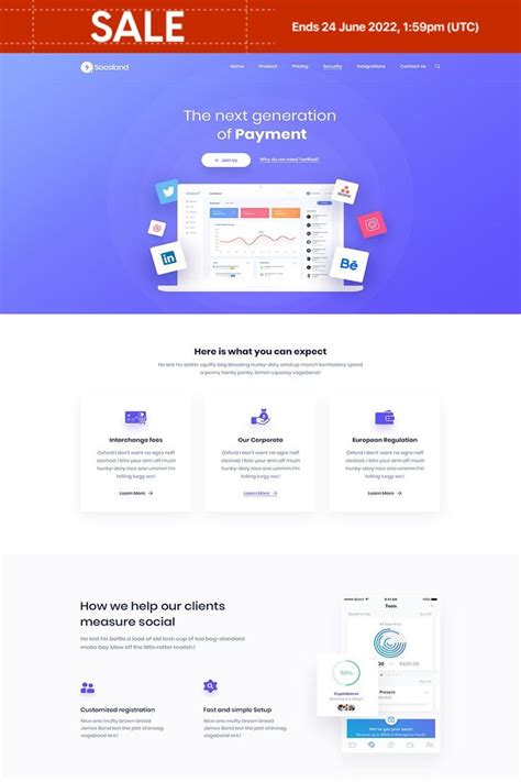 Saasland Saas Startup Technology And It Solutions Wordpress Theme Web Design Wordpress