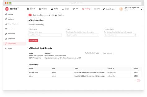 API Integration Of Apito To Your App Using API Secrets Apito