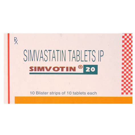 Simvotin 20 Tablet 10s Price Uses Side Effects Composition Apollo