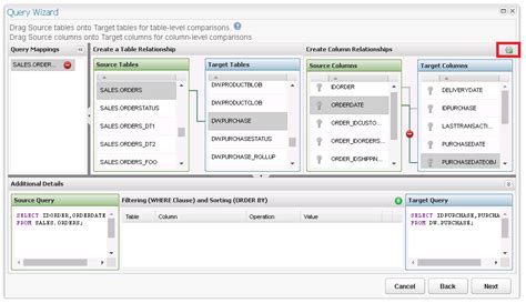 using the query wizard customer support