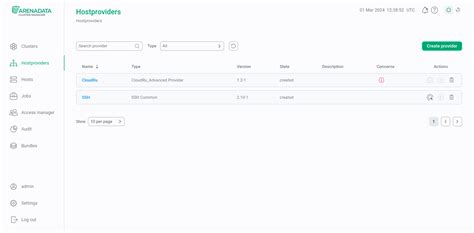 Installation And Configuration Of The Advanced Hostprovider