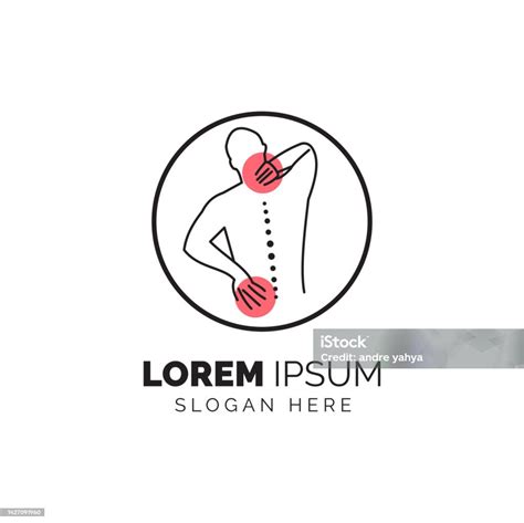 Chiropractic Symbol Vector Icon Design Illustration Template Stock