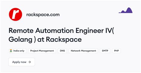 Himalayas On Linkedin Remote Automation Engineer Iv Golang Job At Rackspace Himalayas