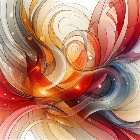 Premium Photo An Abstract Artwork Featuring Swirling And Flowing Lines And Shapes Dominated By