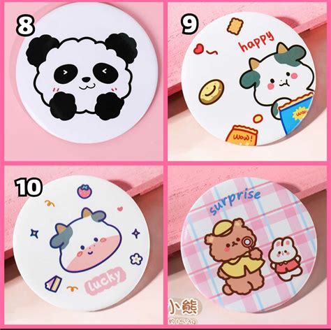 آینه جیبی گرد فانتزی ویترین خاص