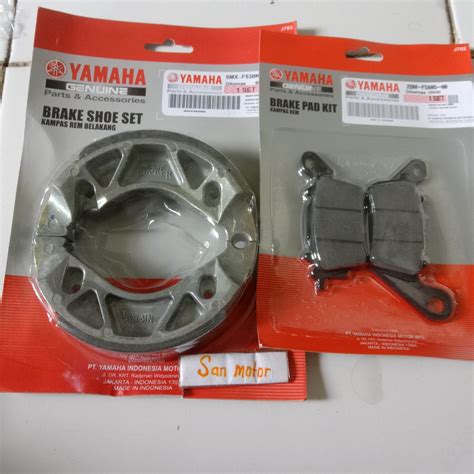 Kampas Rem Depan Belakang Yamaha Lexi Aerox Kualitas ORI Lazada