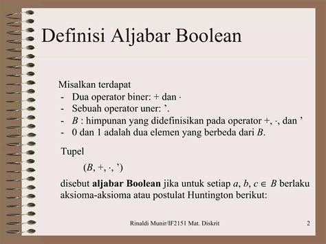Aljabar Boolean Ppt