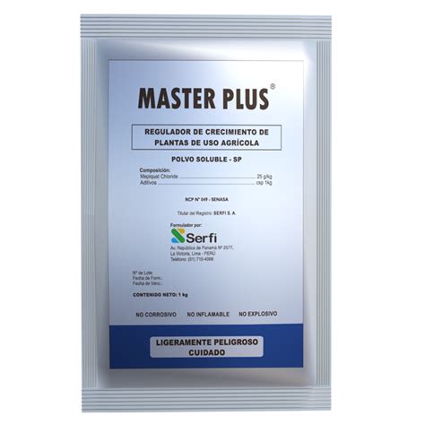 master plus ® regulador de crecimiento de uso agrícola serfi