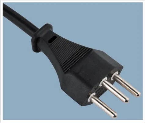 Swiss Ch Type 12 Non Rewirable Sev 3 Prong Grounded 10a Plug Power Cord