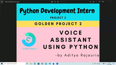 aditya r on linkedin codeclauseinternship pythondevelopment