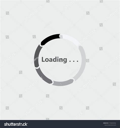 Circle Loading Spinning Progress Upload Template เวกเตอร์สต็อก ปลอดค่าลิขสิทธิ์ 1753059332