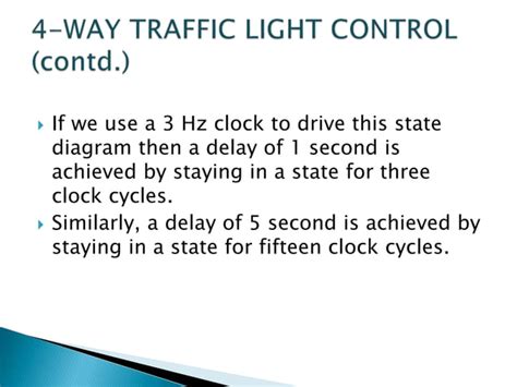 Four Way Traffic Light Conrol Using Verilog Pptx Technology And Computing