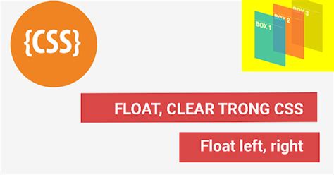 thuộc tính float và clear trong css